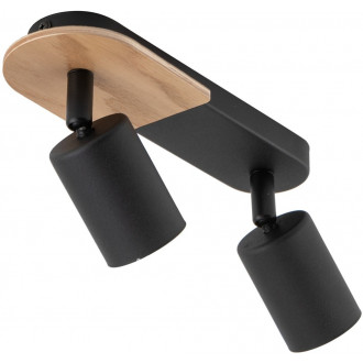 Cover wood II black&wood loft ceiling spotlight TK Lighting