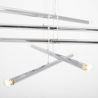 Tubo X 100 chrome glamour tubes pendant lamp Aldex