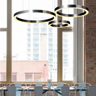 Circle LED 40+60+80 titanium pendant lamp Step Into Design